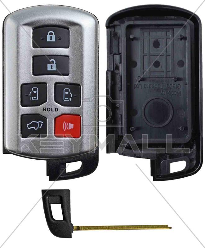 CARCASA LLAVE CONTROL TOYOTA PROX 6B FCC HYQ14ADR Sienna - TOYOT214A ...