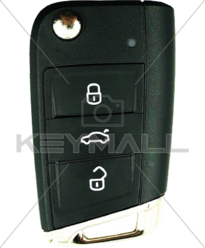 LLAVE CONTROL VW FLIP 5G6 959 752 CJ 434MHZ 3B MQB Cromada - VW640A ...