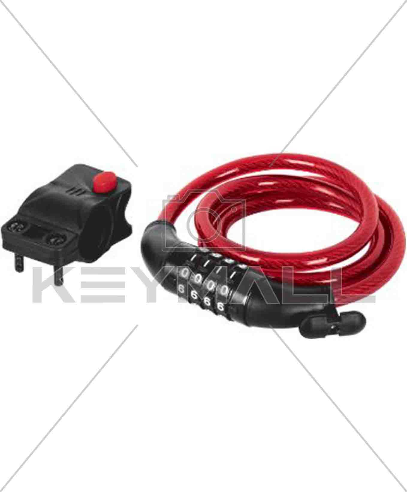 Candado de cable con combinación 10 mm X 1.20 m - 43925-Candados - KEY MALL