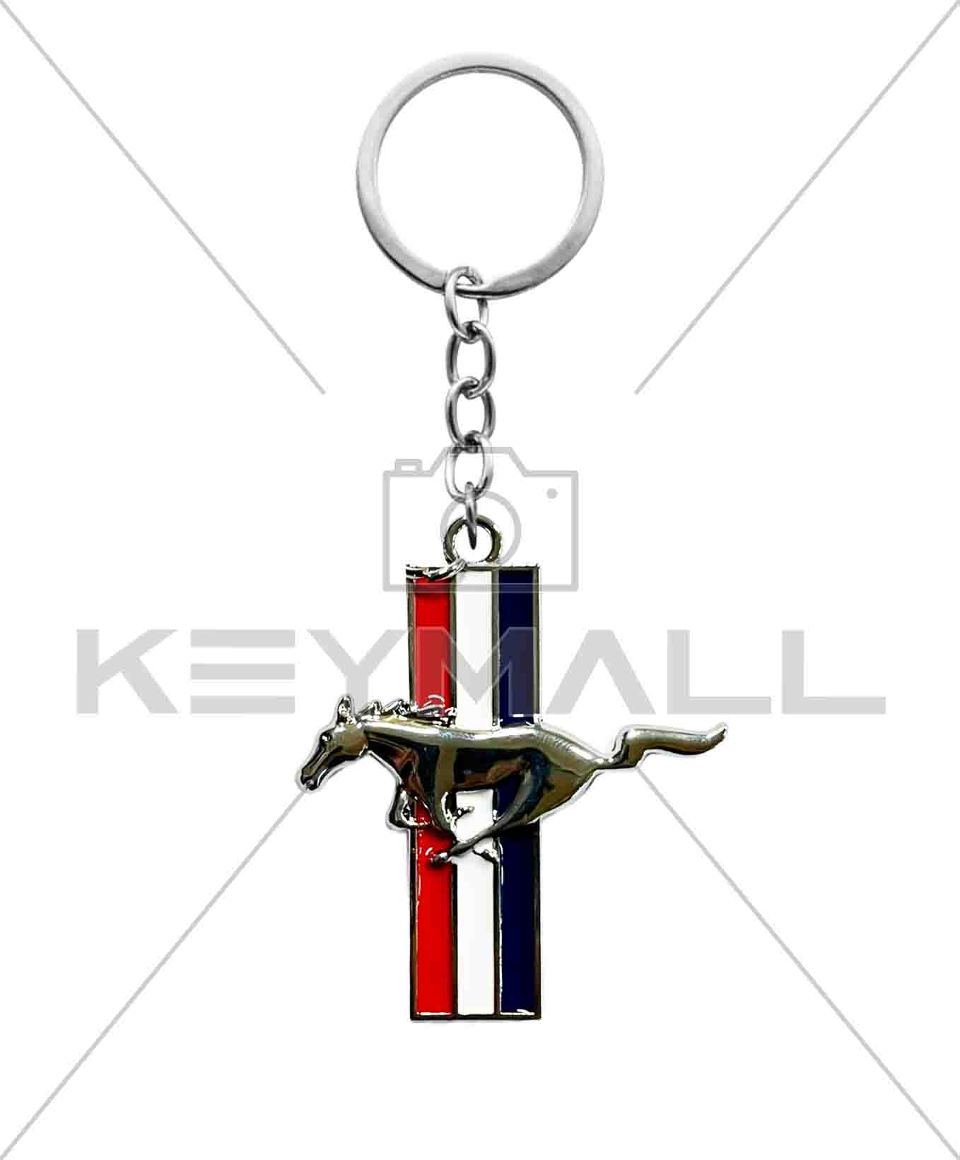 LLAVERO MUSTANG METALICO - V1035A-Auto - KEY MALL